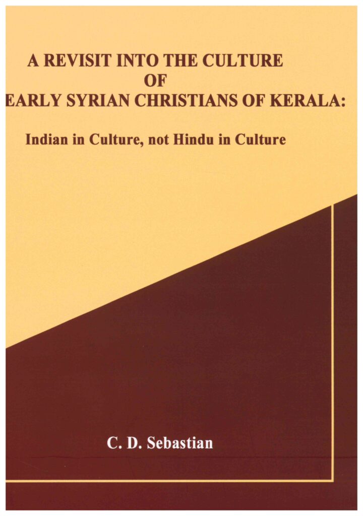 A Revisit into the Culture of The Early Syrian Christians of Kerala ...